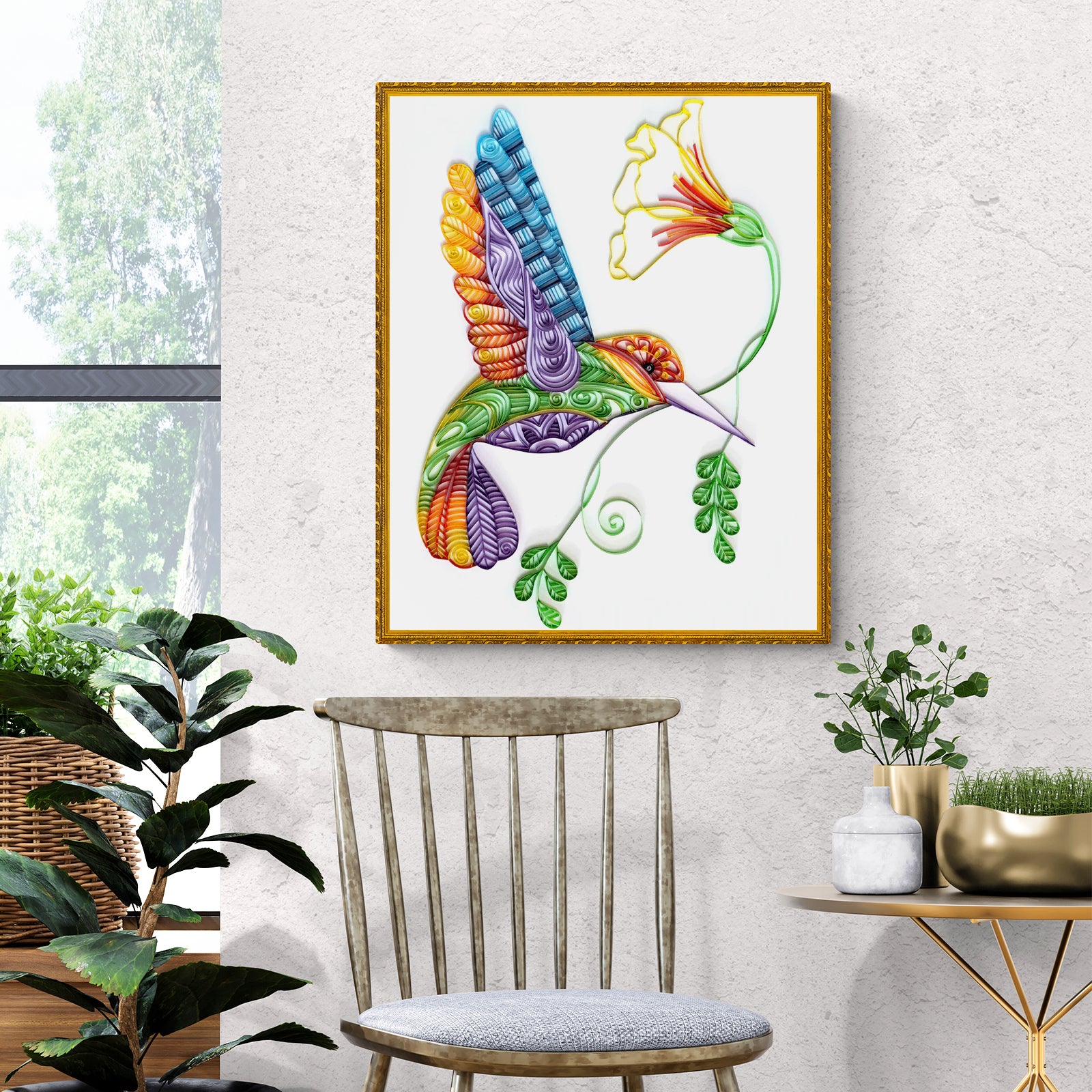 Paper Quilling Kits| Quilling Patterns - Hummingbird – Uniquilling