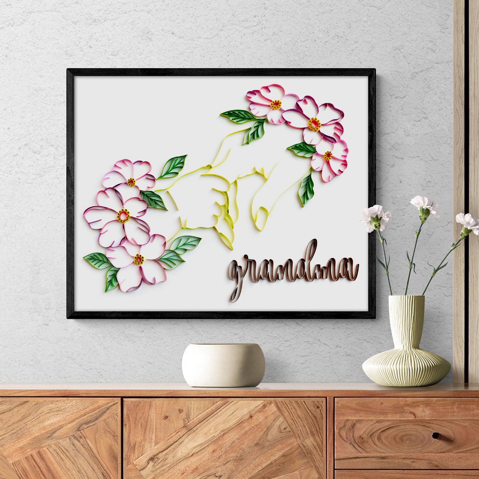 Customized Name Paper Quilling & Filigree Painting Kits - Bouquet ...