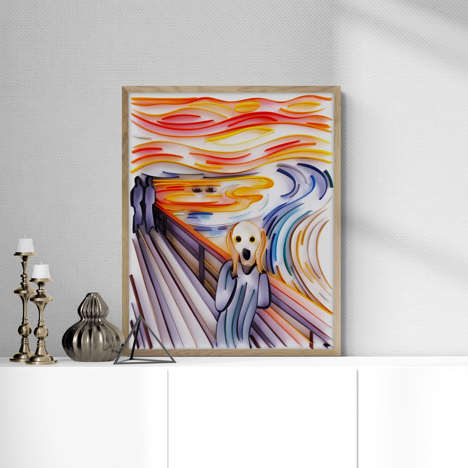 Paper Quilling Kits| Quilling Patterns - 《The Scream》 – Uniquilling