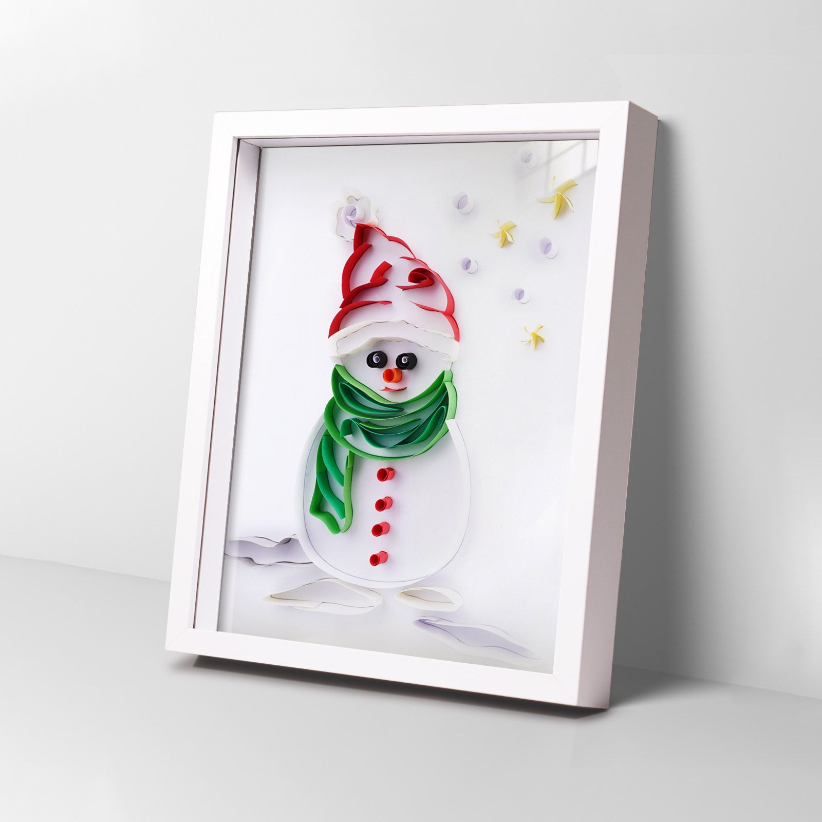 Paper Quilling Kits| Quilling Patterns - Christmas Snowman – Uniquilling