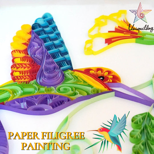 Paper Filigree Painting - Uniquilling